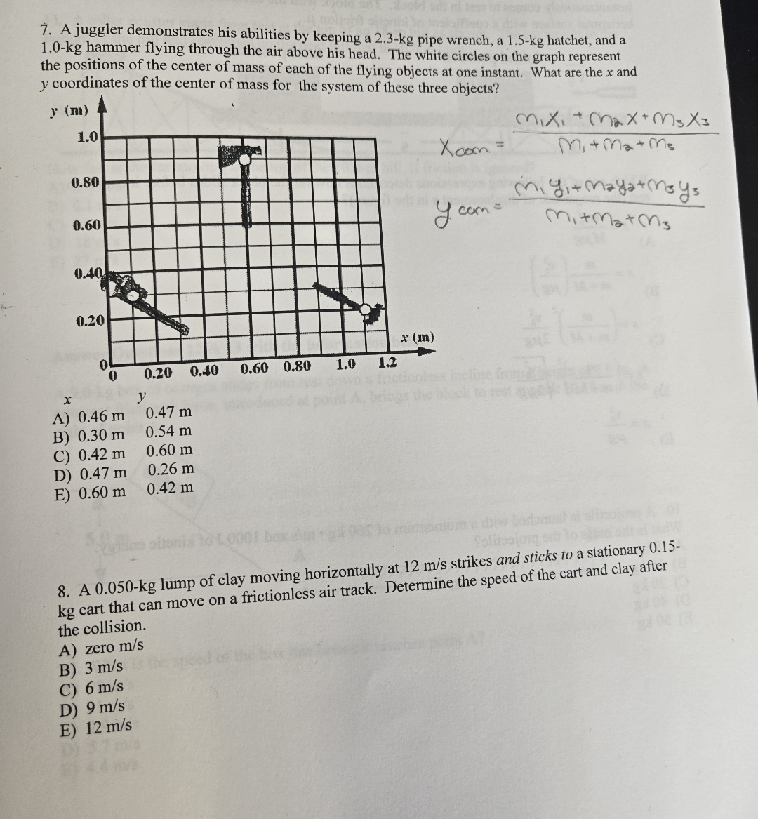 Solved A juggler demonstrates his abilities by keeping a | Chegg.com