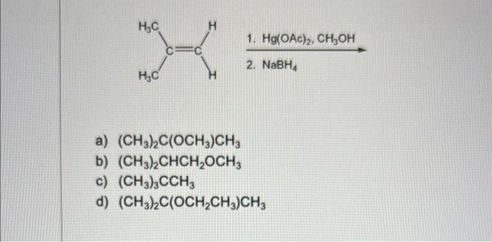 Solved a) (CH3)2C(OCH3)CH3 b) (CH3)2CHCH2OCH3 c) (CH3)3CCH3 | Chegg.com