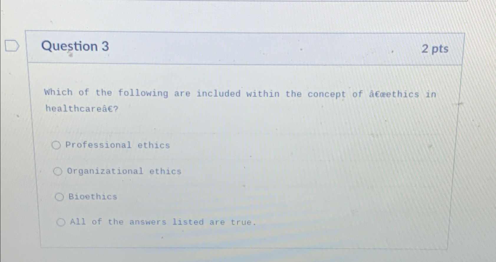 Solved Question 32 ﻿ptsWhich of the following are included | Chegg.com