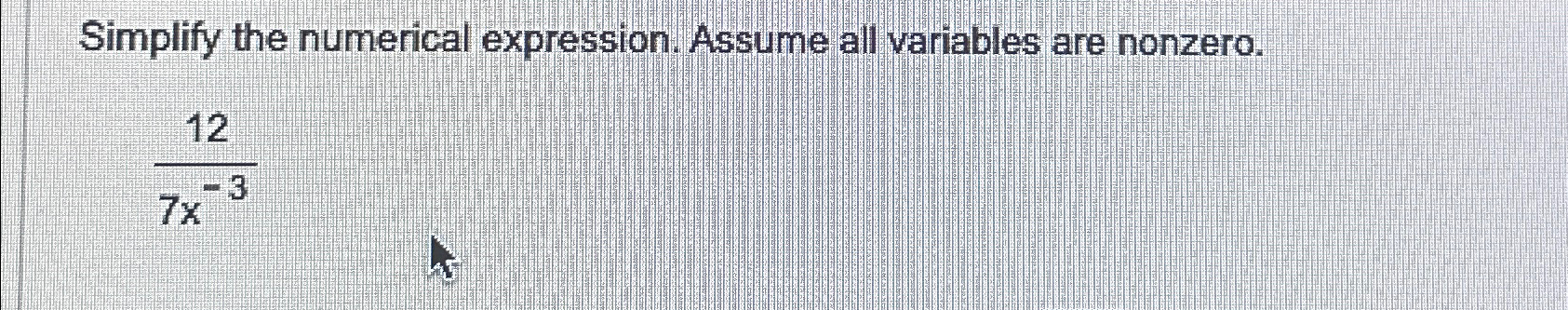Solved Simplify the numerical expression. Assume all | Chegg.com