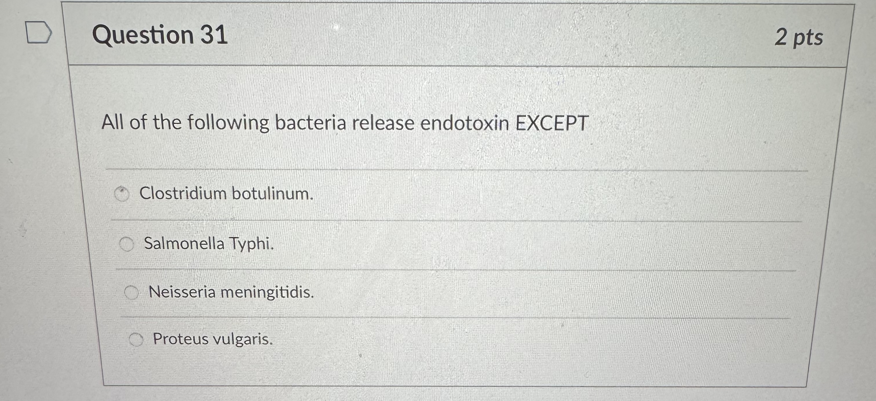 Solved Question 312 ptsAll of the following bacteria | Chegg.com Solved Question 312 ptsAll of the following bacteria | Chegg.com