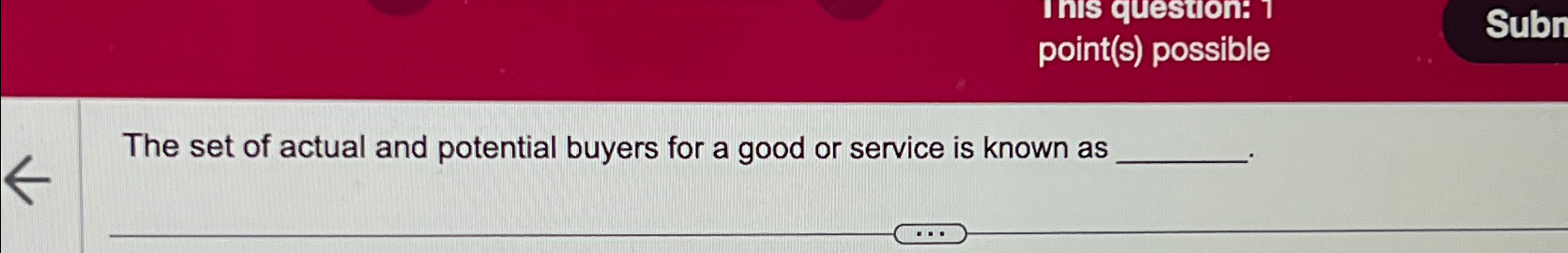 Solved point(s) ﻿possibleThe set of actual and potential | Chegg.com