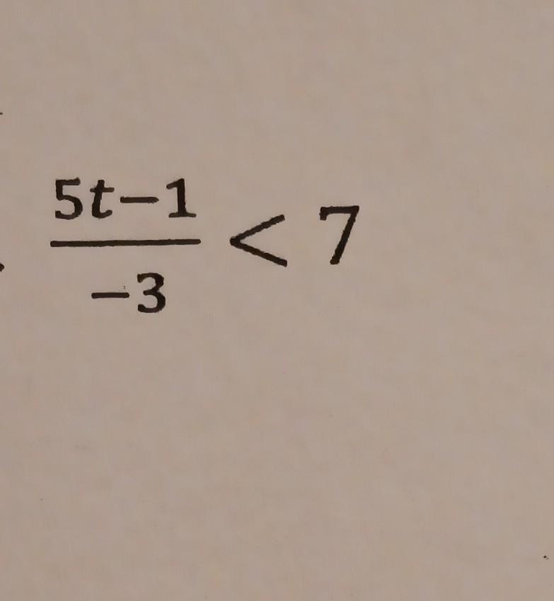 Solved −35t−1 Solved −35t−1