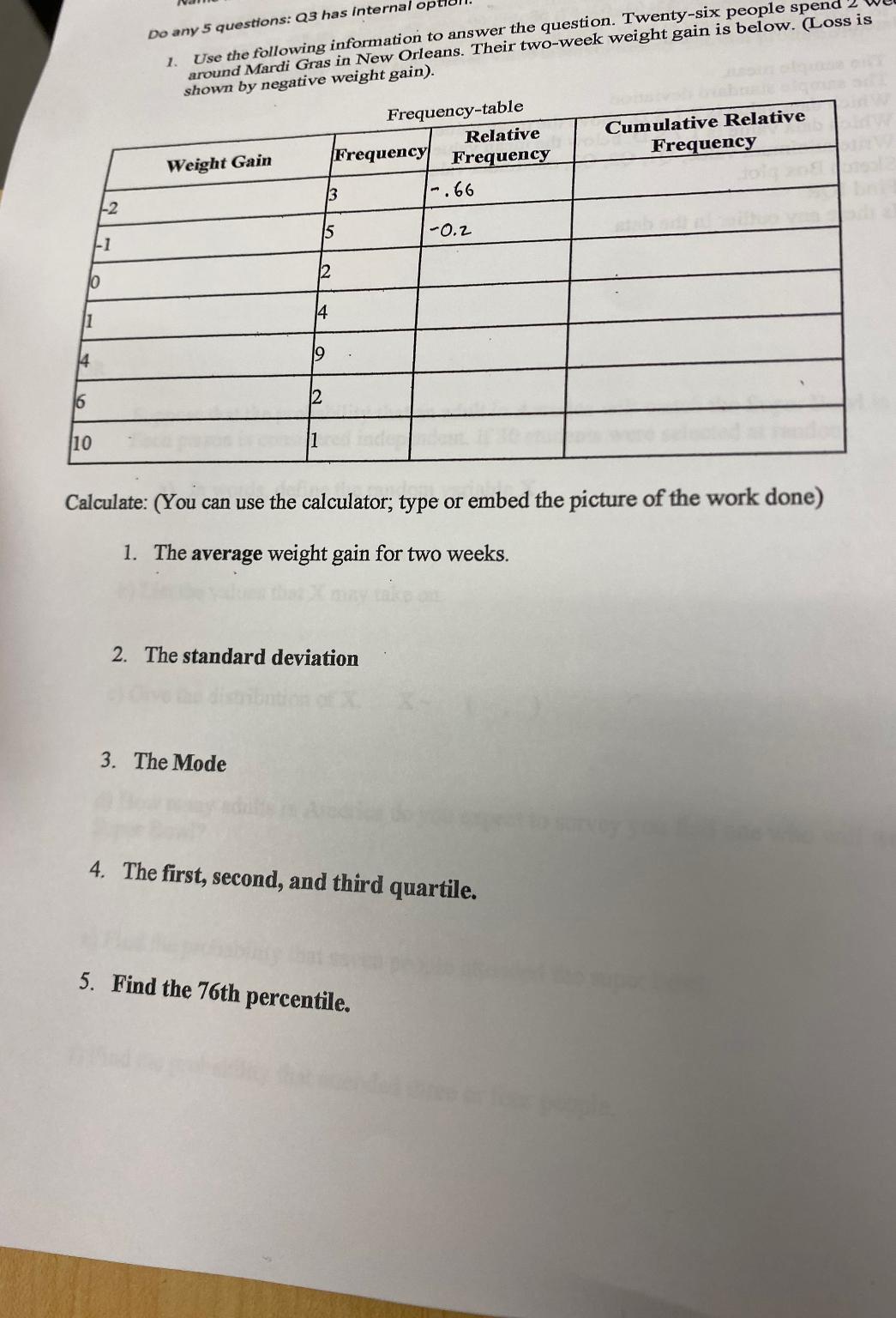 Solved Hello! I need help solving this statistics problem. | Chegg.com