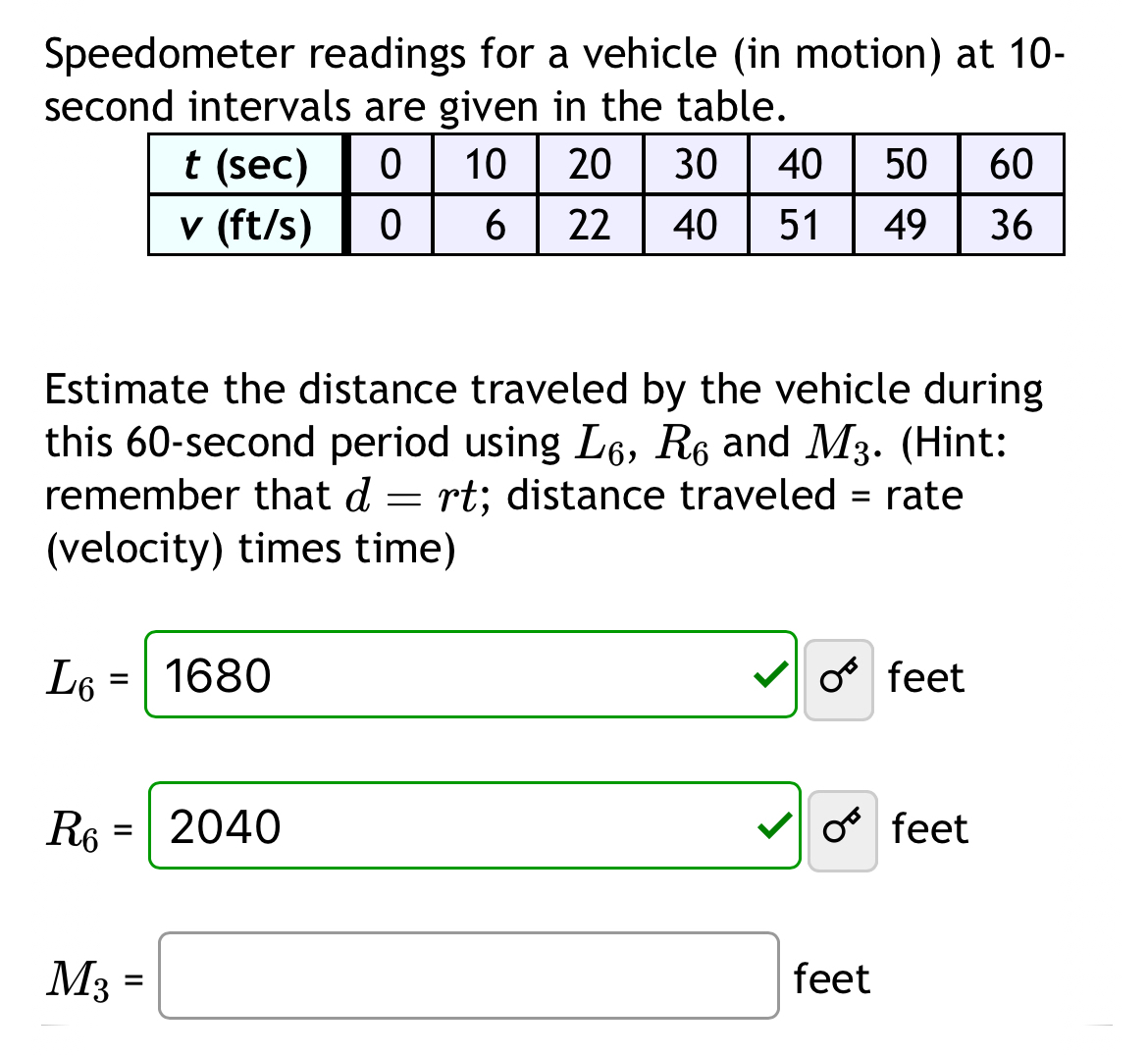 Solved Speedometer readings for a vehicle (in motion) ﻿at 10 | Chegg.com