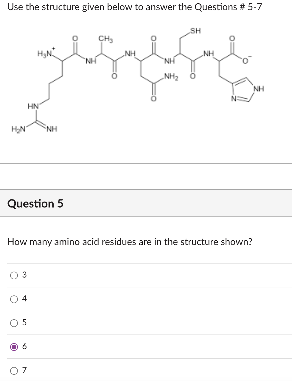 Solved Use the structure given below to answer the Questions | Chegg.com