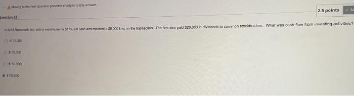 Solved Mive to the next to thanges to this answer 2.5 points | Chegg.com