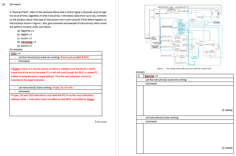 Solved A "stuck-at-o fault" refers to the hardware failure | Chegg.com