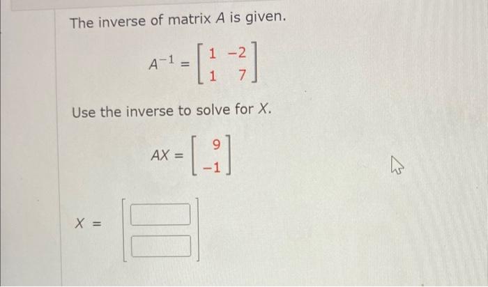 Solved Use inverse matrices to solve the system of linear | Chegg.com