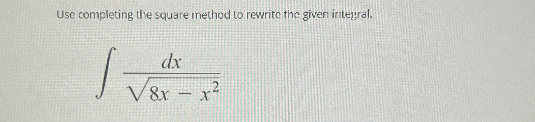 Solved Use completing the square method to rewrite the given | Chegg.com