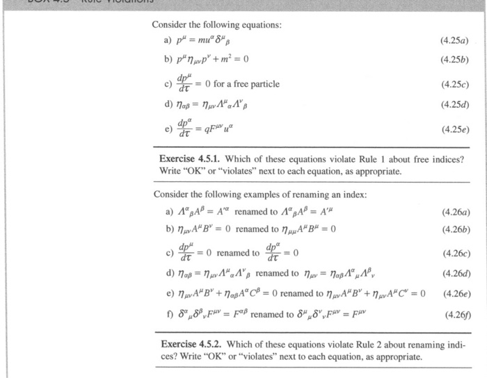 Solved Consider the following equations: a) pl = mu"848 b) | Chegg.com