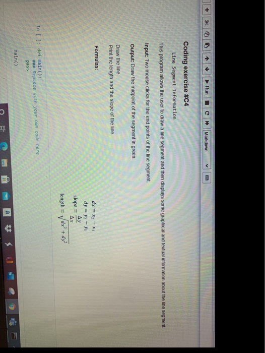 Coding exercise #C3 Write a program that draws | Chegg.com