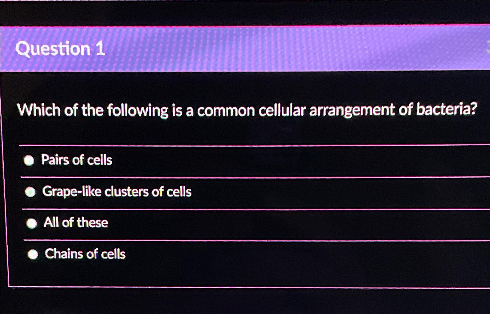 Solved Question 1Which of the following is a common cellular | Chegg.com