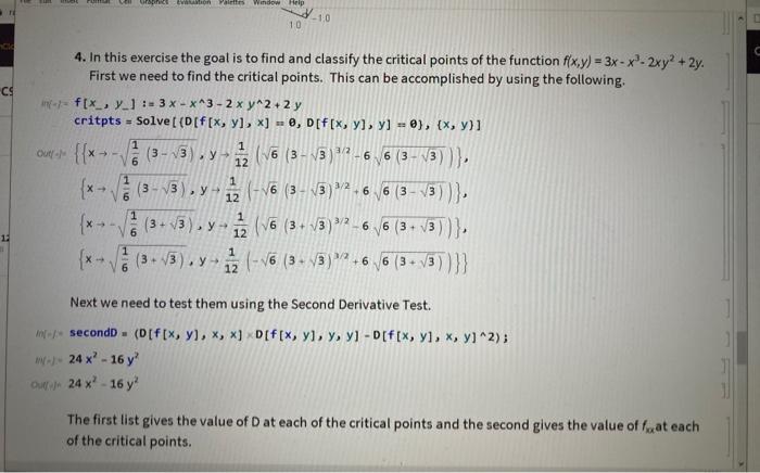 Solved 4. In this exercise the goal is to find and classify | Chegg.com Solved 4. In this exercise the goal is to find and classify | Chegg.com