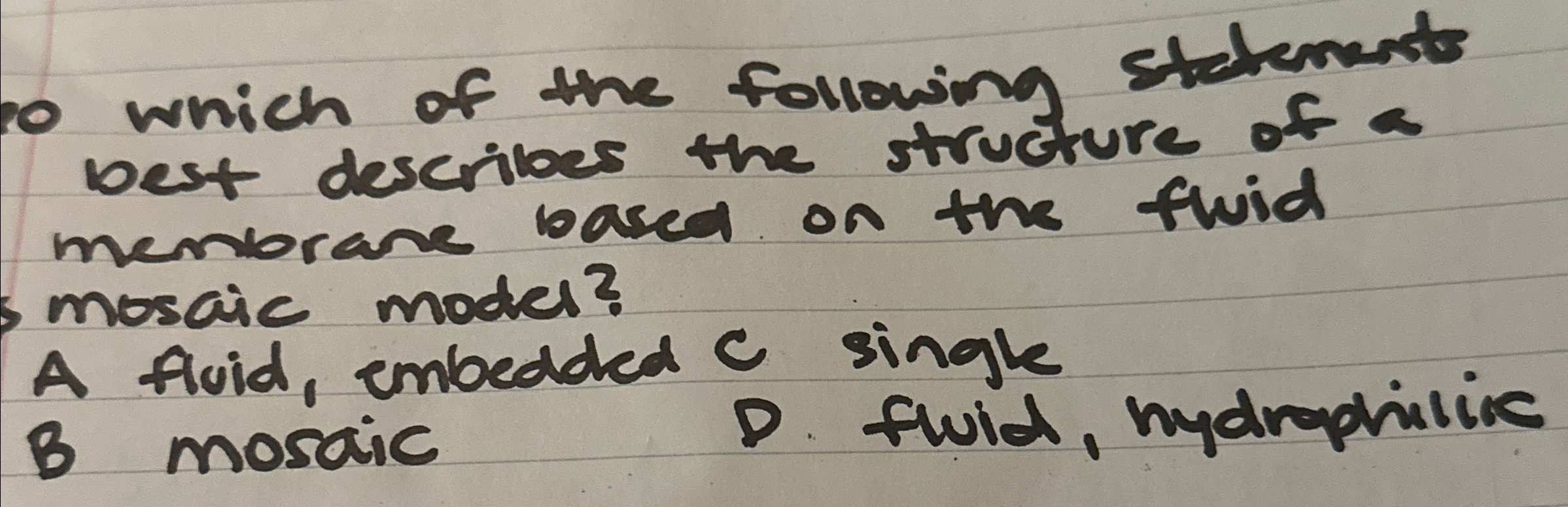 Solved which of the following stabements best describes the | Chegg.com