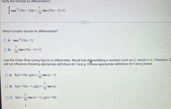 Solved Verify the formula by differentiation. sec | Chegg.com