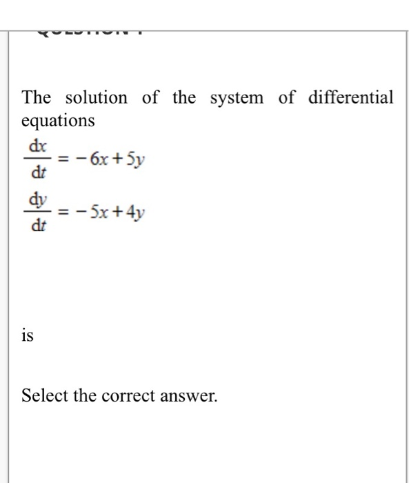 Solved A particular solution of the differential equation y" | Chegg.com