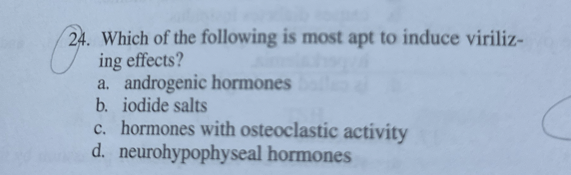 Solved Which of the following is most apt to induce | Chegg.com