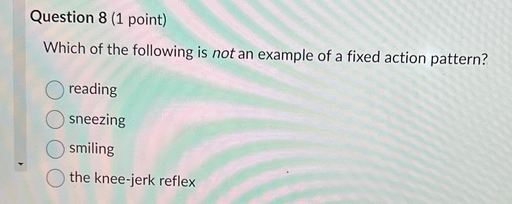 Solved Question 8 (1 ﻿point)Which of the following is not an | Chegg.com