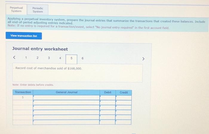 Solved Applying a perpetual inventory system, prepare the | Chegg.com