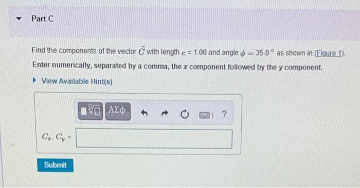 Solved Resolving Vector Components with Trigonometry Oh a | Chegg.com