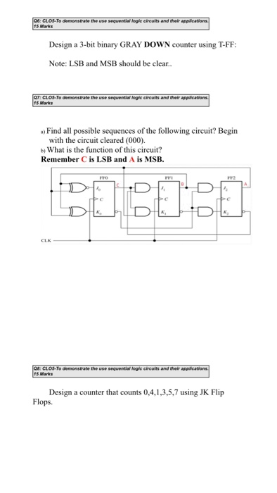 Solved Od: CLOS-To demonstrate the use sequential logic | Chegg.com