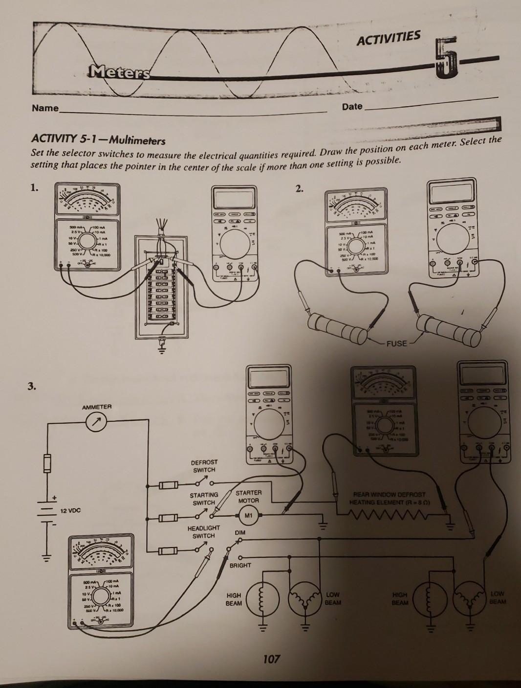 Solved ACTIVITIES 5 Meters Name Date ACTIVITY | Chegg.com