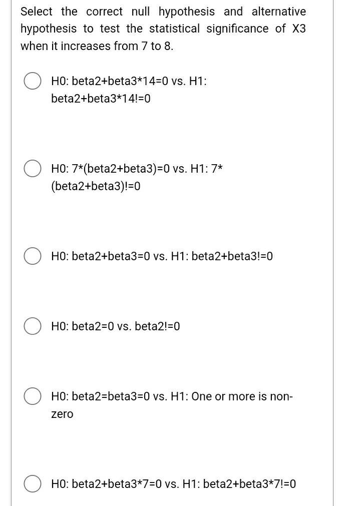 Select the correct null hypothesis and alternative | Chegg.com