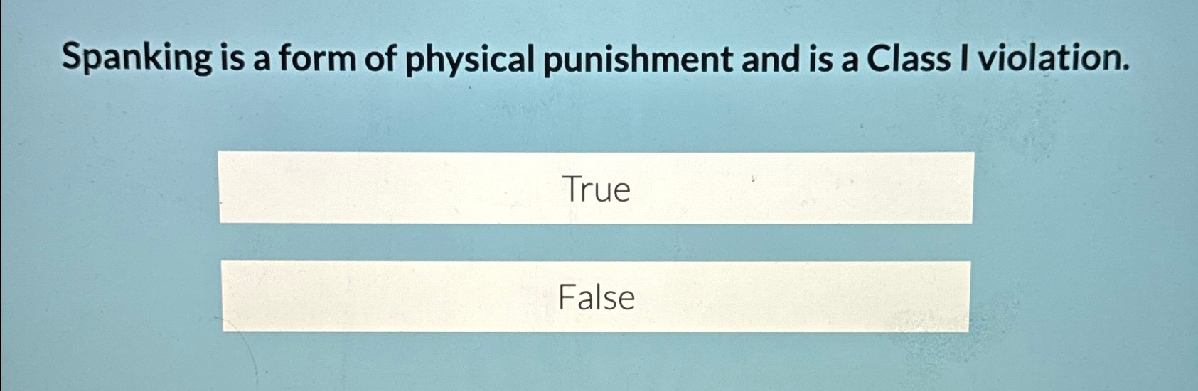Solved Spanking is a form of physical punishment and is a | Chegg.com