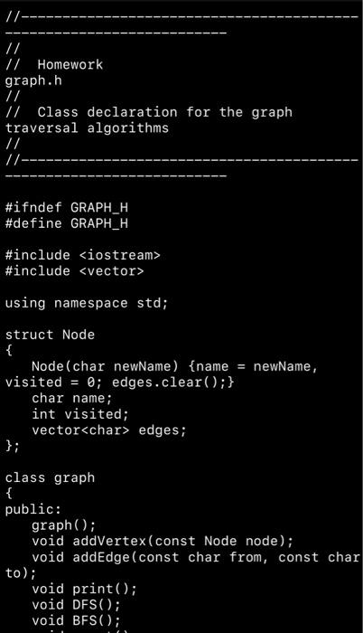 Solved Graph Traversal Is A Very Important Algorithm To Go 