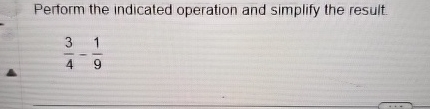 Solved Perform the indicated operation and simplify the | Chegg.com
