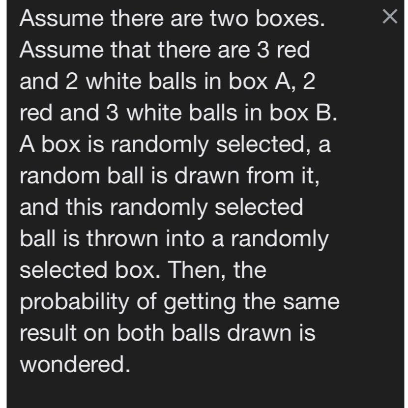 Solved Assume there are two boxes. Assume that there are 3 | Chegg.com