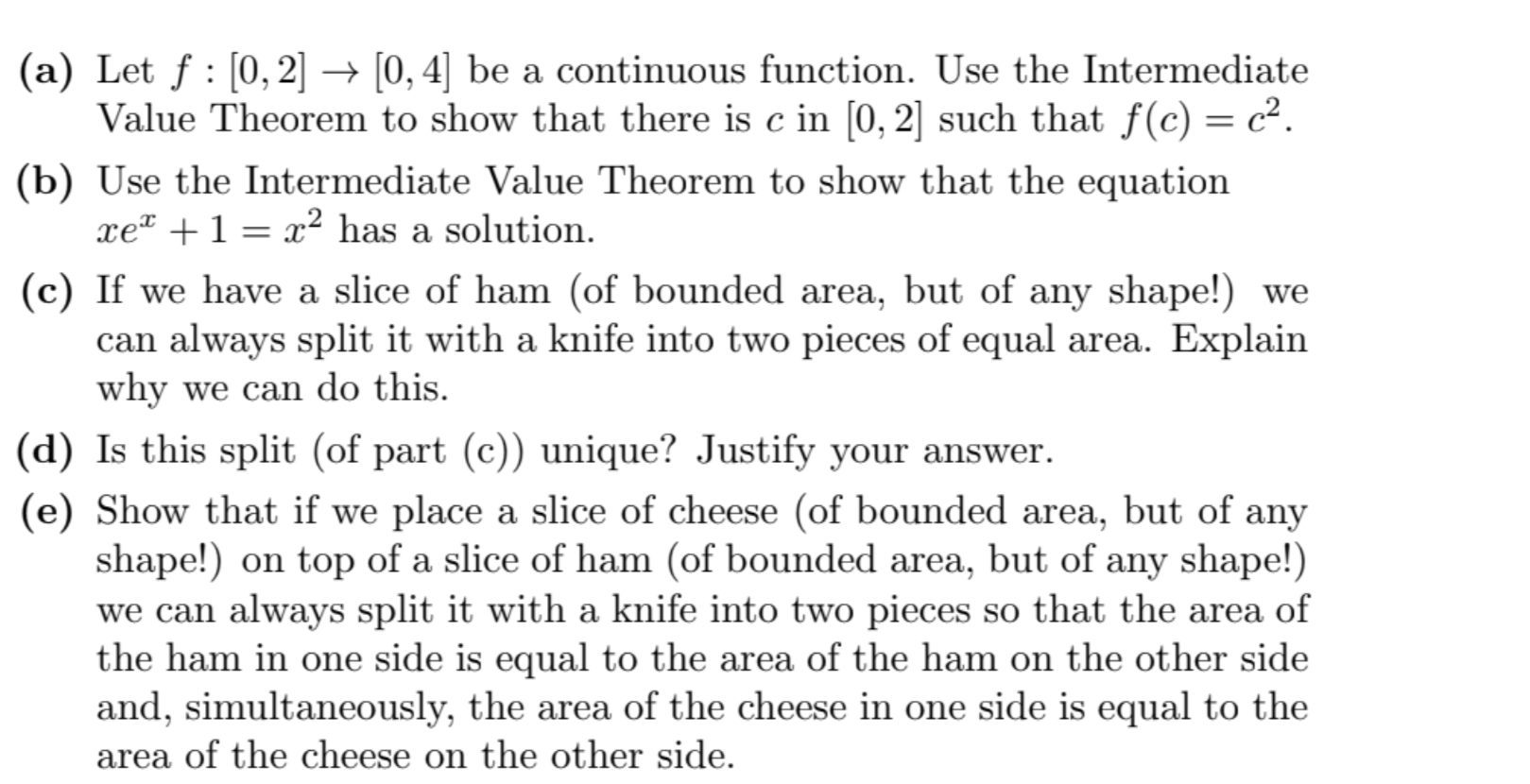 Solved (a) ﻿Let f:[0,2]→[0,4] ﻿be a continuous function. Use | Chegg.com