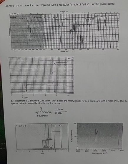 Solved Assign the structure for this compound, with a | Chegg.com