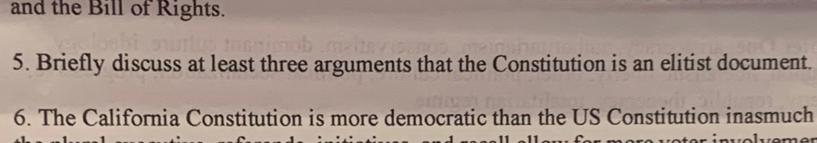 Solved 5. ﻿Briefly discuss at least three arguments that the | Chegg.com