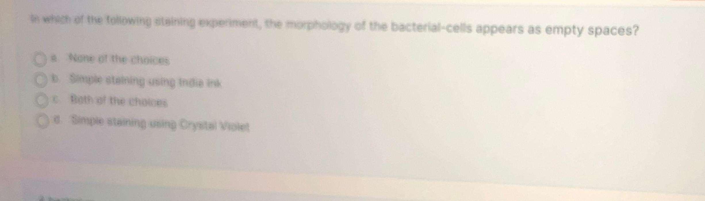 Solved th which of the following steining oxjeriment, the | Chegg.com