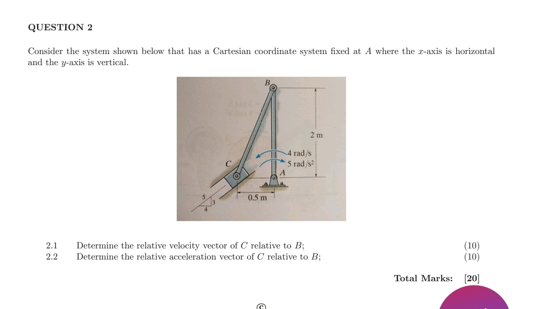 Solved QUESTION 2Consider the system shown below that has a | Chegg.com