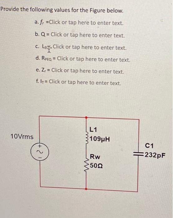 Solved Q=. LEQ= Click or tap here to enter text. 1. RPEQ= | Chegg.com