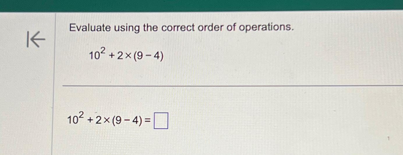 Solved Evaluate using the correct order of | Chegg.com