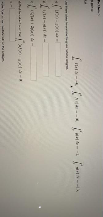 Solved Problem 3. (6 points) Let Use these values to | Chegg.com Solved Problem 3. (6 points) Let Use these values to | Chegg.com