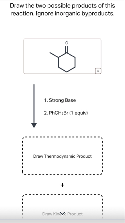 Solved Draw the two possible products of this reaction. | Chegg.com