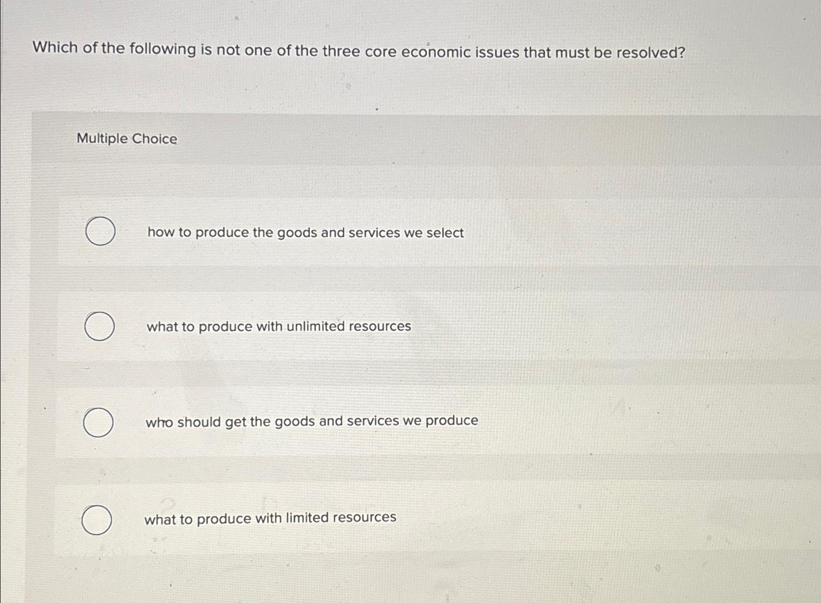 Solved Which of the following is not one of the three core | Chegg.com