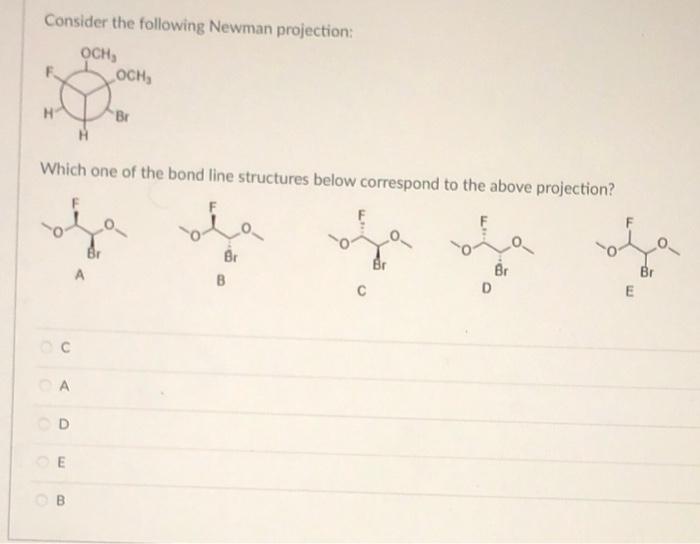 Solved Consider the following Newman projection: OCH, OCH, H | Chegg.com