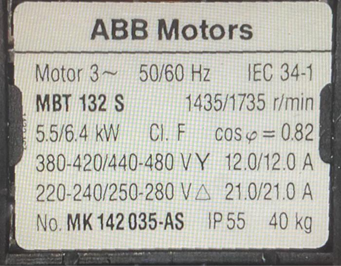 Solved Given: is the induction motor rating plate in picture | Chegg.com