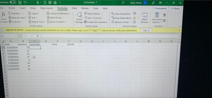 Solved im having trouble with the excel part of my project i | Chegg.com