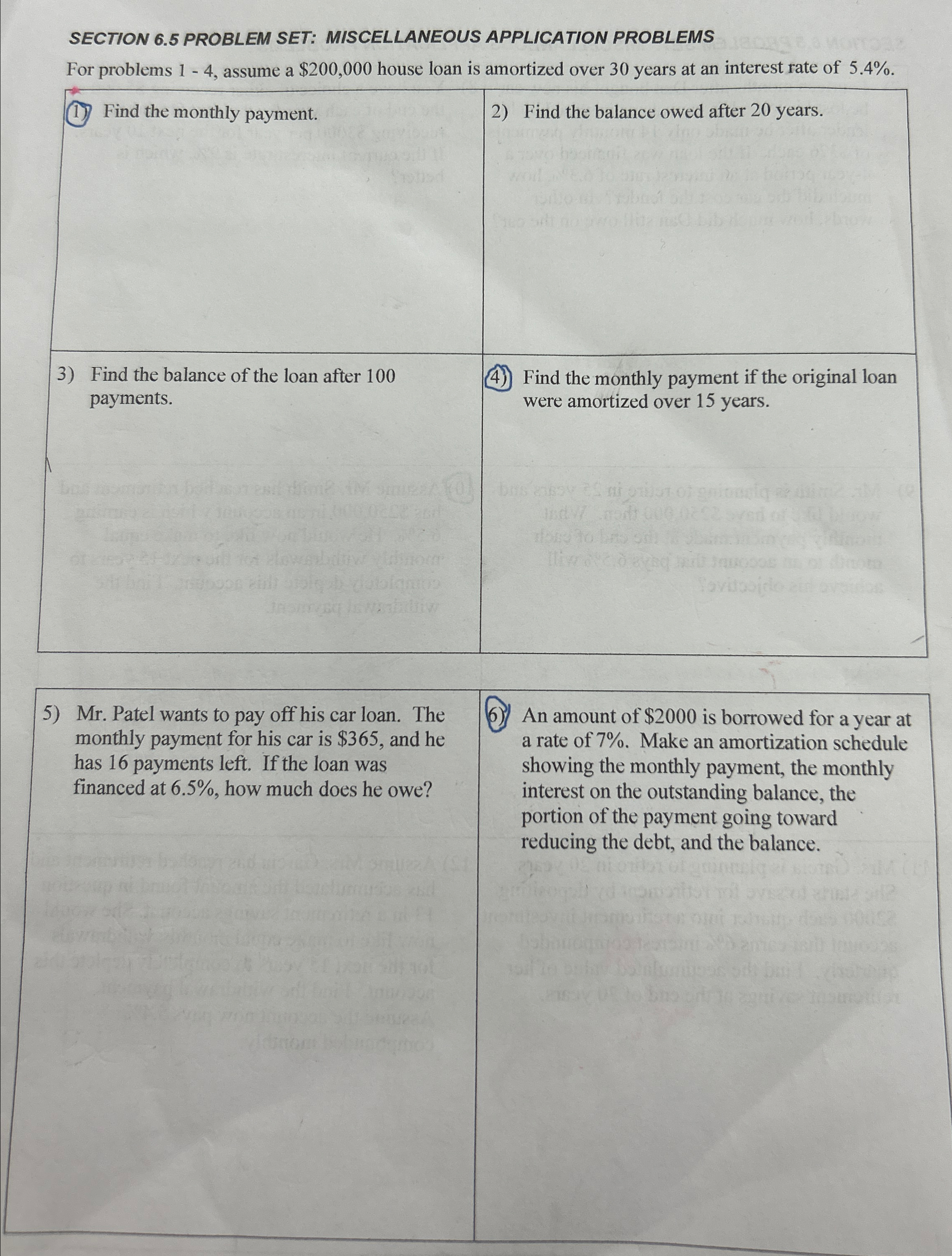 Solved SECTION 6.5 ﻿PROBLEM SET: MISCELLANEOUS APPLICATION | Chegg.com