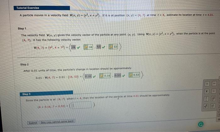 Solved A particle moves in a velocity field | Chegg.com