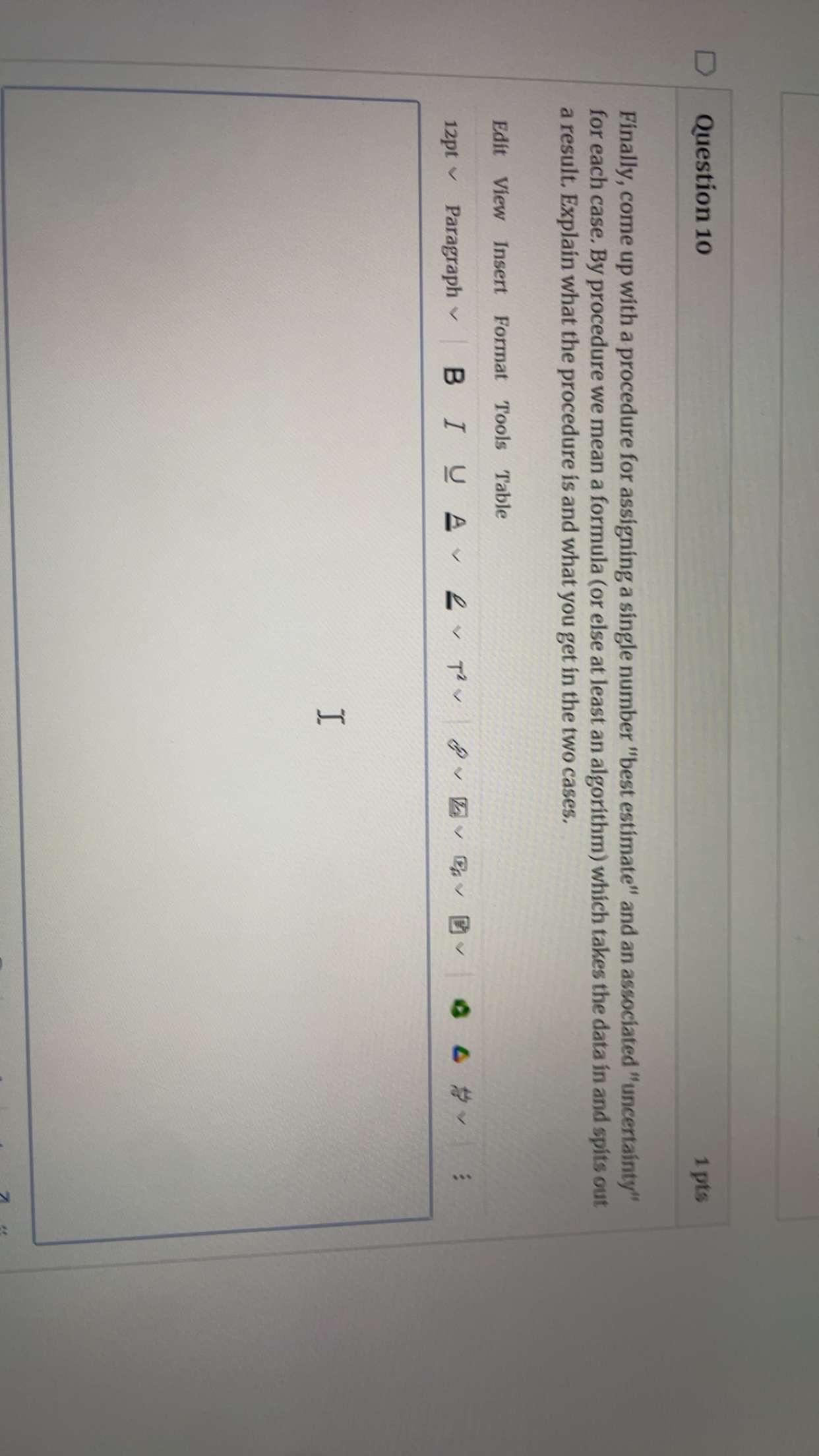Solved Question 101 ﻿ptsFinally, come up with a procedure | Chegg.com