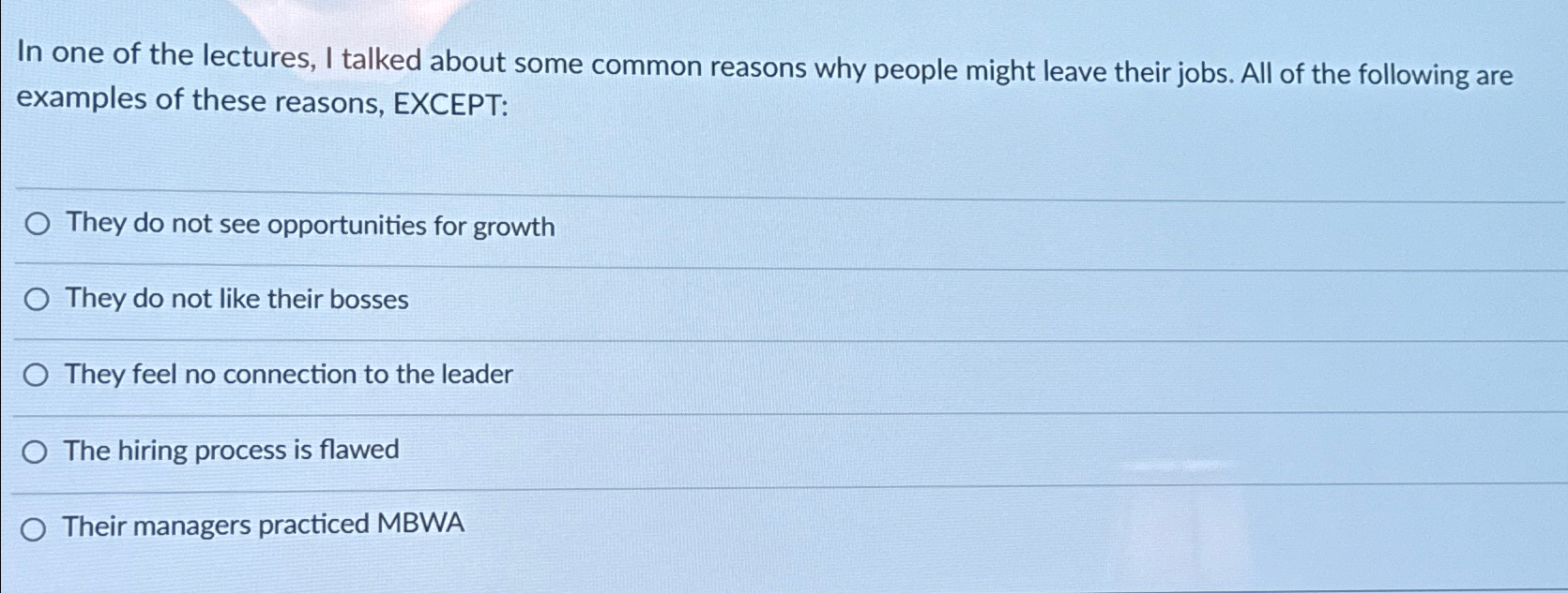 Solved In one of the lectures, I talked about some common | Chegg.com