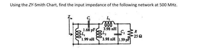 Solved Using the ZY-Smith Chart, find the input impedance of | Chegg.com